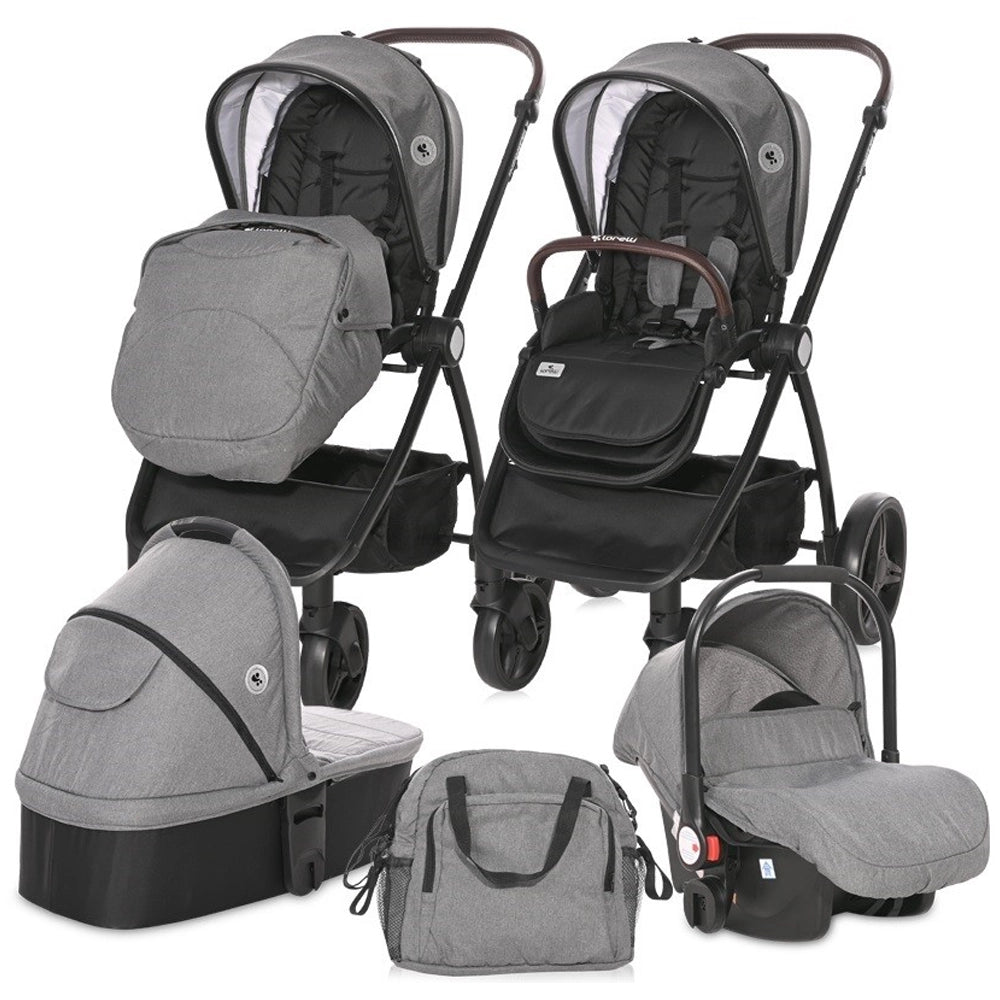Lorelli Poussette Pack Trio Infinity 3 en 1 - Glacier Grey | Wlidaty Maroc - 1er site E-Commerce ...
