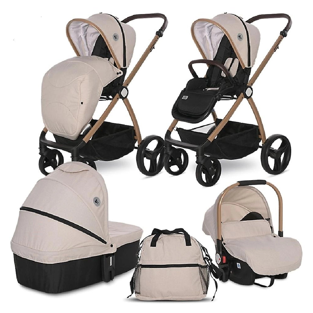 Lorelli Poussette Pack Trio Infinity 3 en 1 - Beige Sand | Wlidaty Maroc - 1er site E-Commerce ...