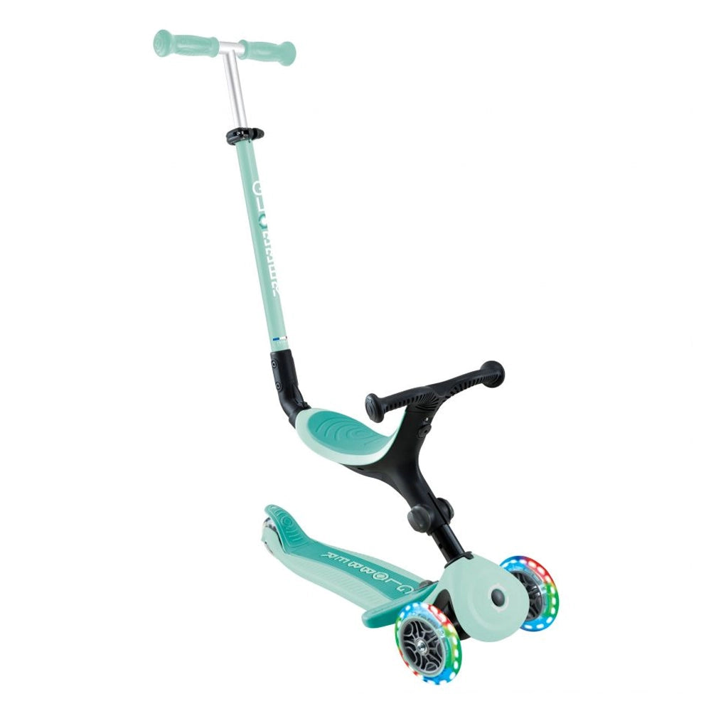 Globber Go Up Active Plus Lights Evolutionary Scooter - Mint | Wlidaty ...