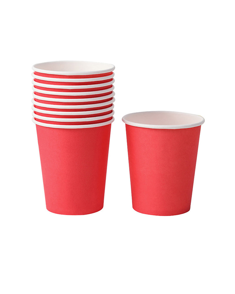 Set de 10 Gobelets Simple - Rouge | Wlidaty Maroc - 1er site E-Commerce ...