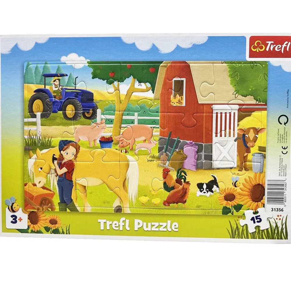 Trefl Farm Animals 15 Piece Puzzle - 3A+ | Wlidaty Morocco - #1 E ...