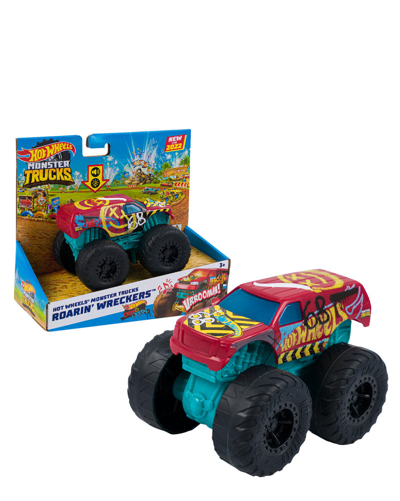 Hot Wheels - Véhicule 1/43 Monster Trucks - Camion Rouge +3A | Wlidaty ...