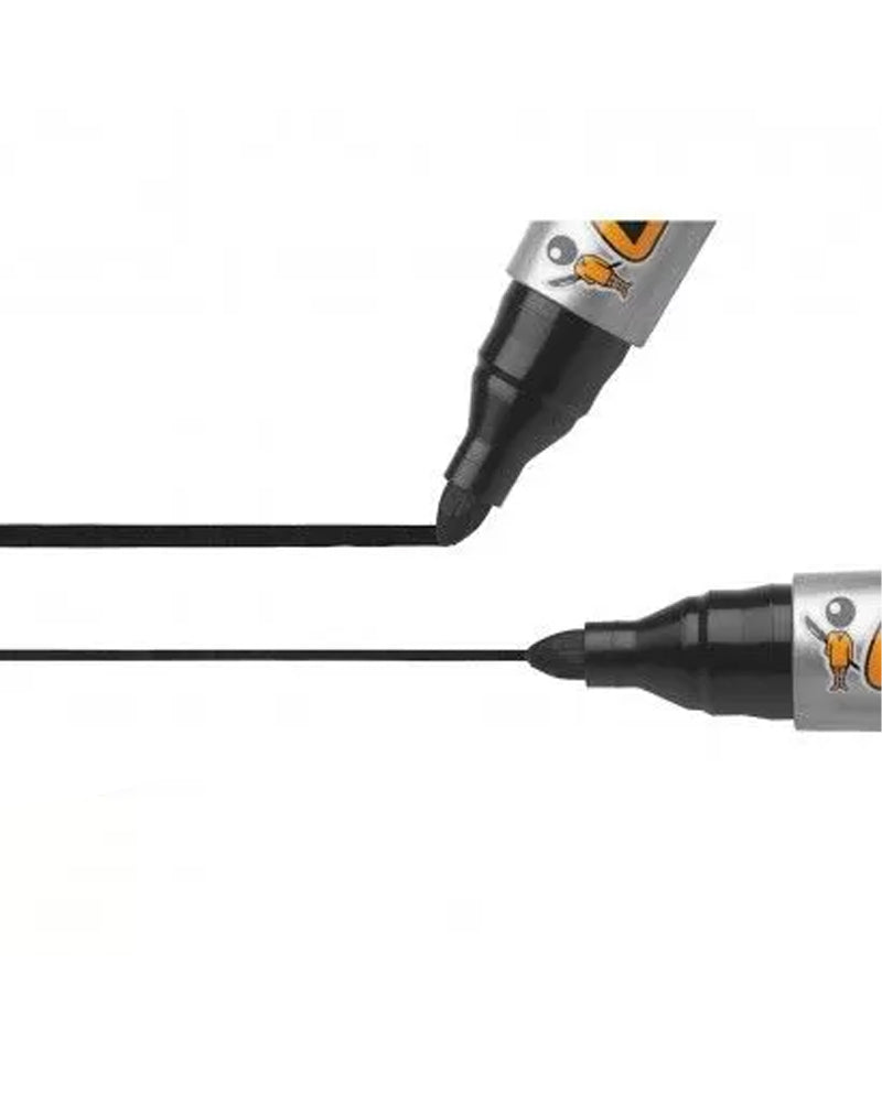 Boite de 12 Marqueurs Permanent Bic - Noir | Wlidaty Maroc – wlidaty