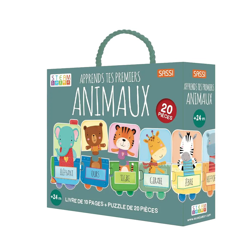 Sassi Steam Puzzle Apprends tes premiers animaux - 2A+ | Wlidaty Maroc ...
