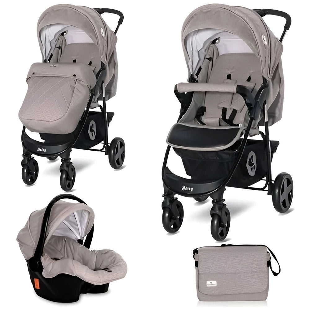 Lorelli Poussette Pack Duo Daisy Basic 2 en 1 - Gris | Wlidaty Maroc ...