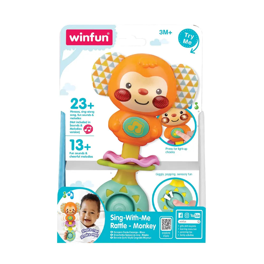 WinFun Hochet Musical Sing-With-Me – Singe – 6m+ | Wlidaty Morocco - #1 ...