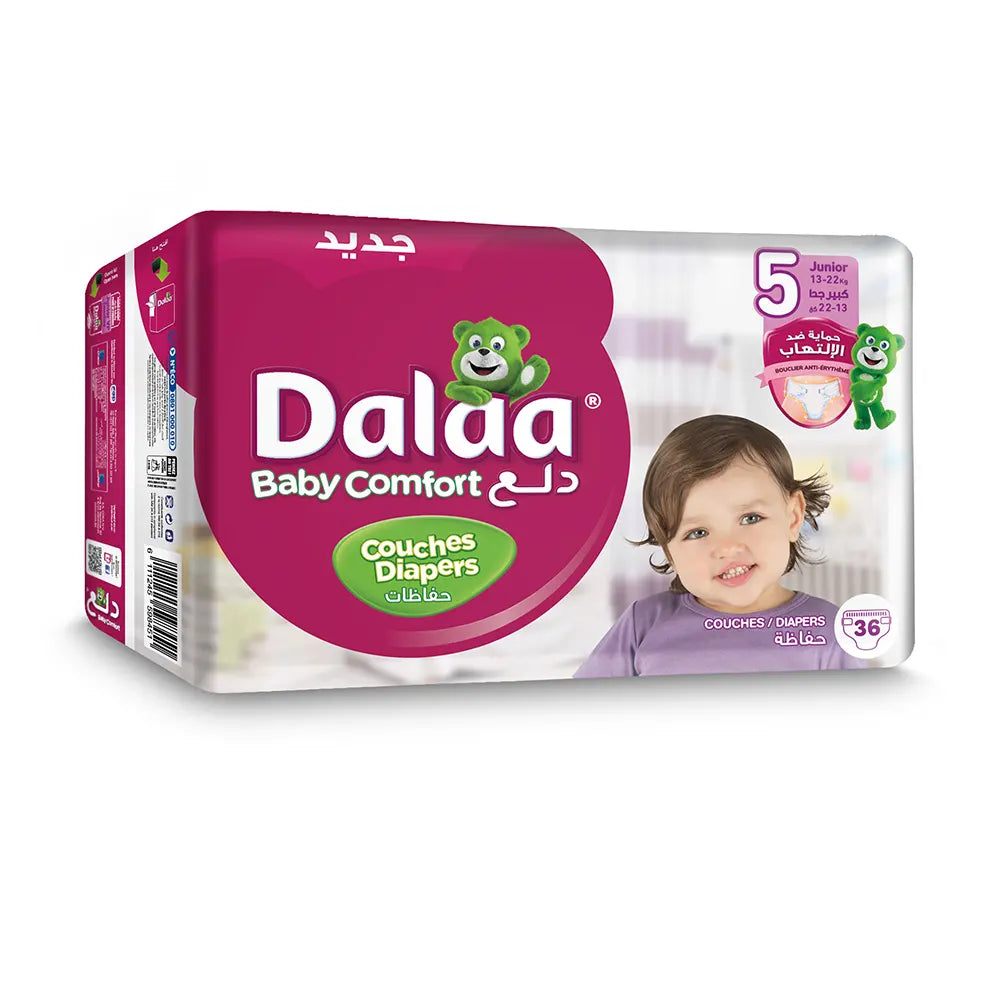 Dalaa Comfort Baby Diapers Junior Size 5 - 36 Units | Wlidaty Morocco ...