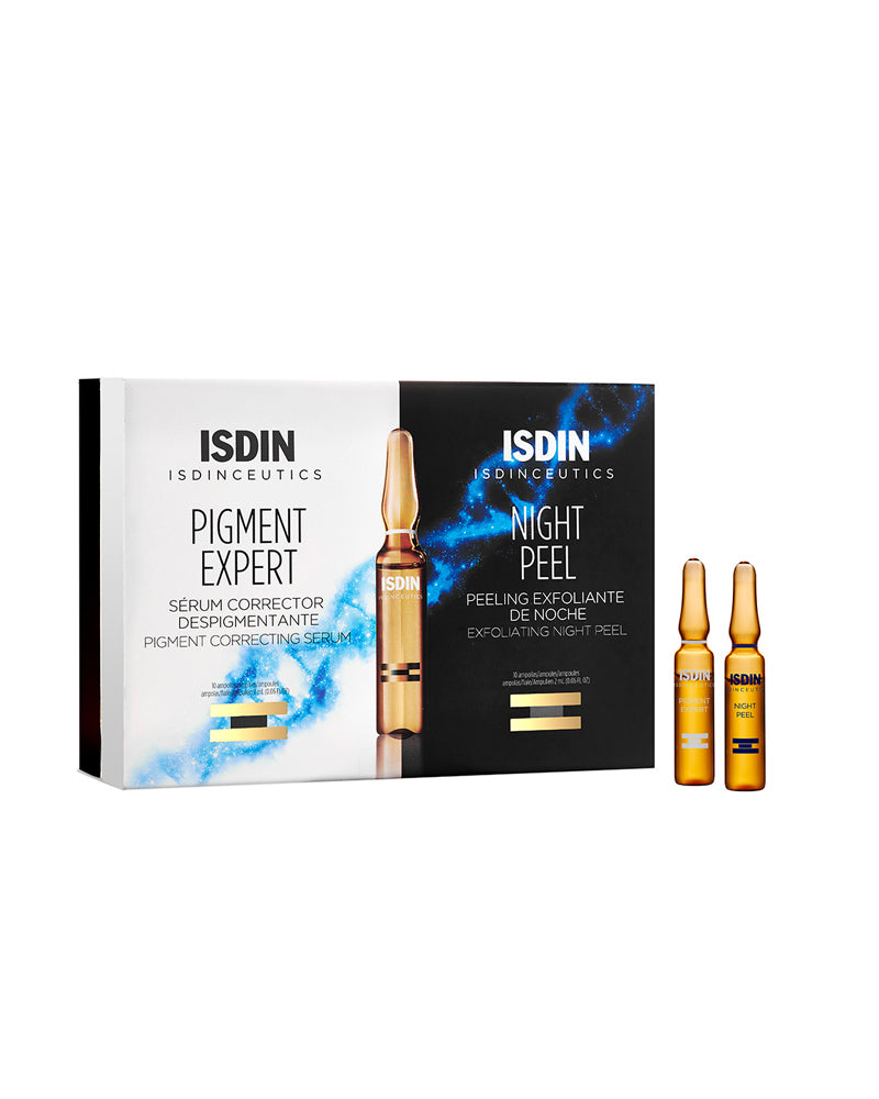 ISDIN Isdinceutics Night Peel 10 Ampoules + Pigment Expert 10 Ampoules ...