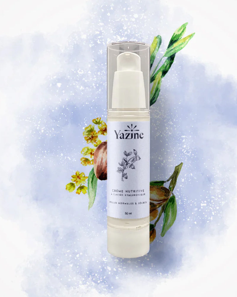 Yazine Crème Nutritive Hydratante Acide Hyaluronique - 50ml | Wlidaty ...