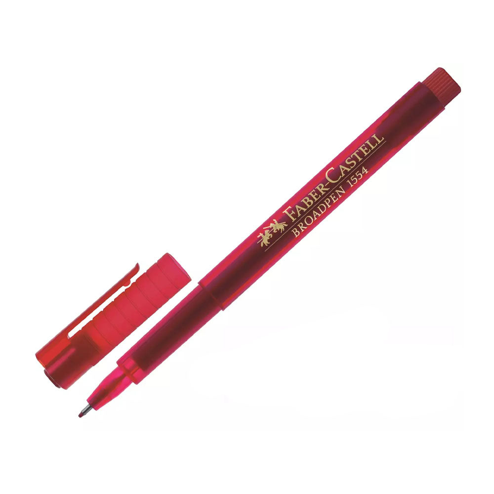 Faber-Castell Stylo Feutre Broadpen - Rouge | Wlidaty Maroc - 1er site ...
