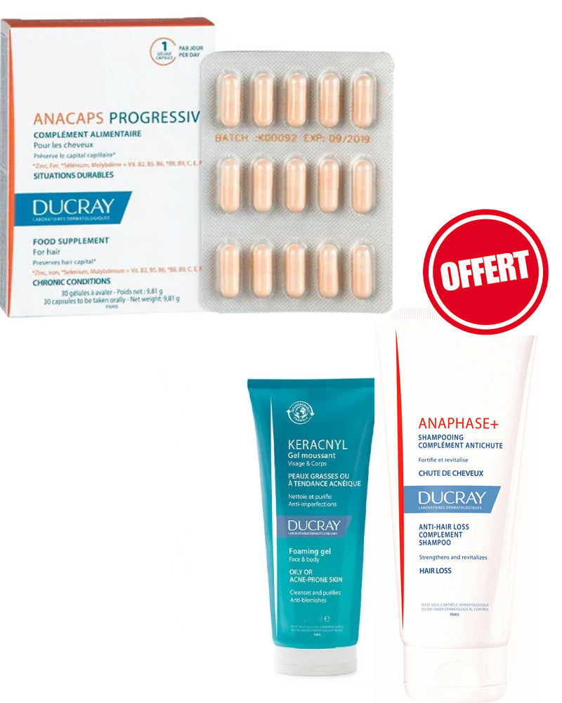 Ducray Anacaps Progressiv Antichute - 30 Capsules | Wlidaty Morocco ...