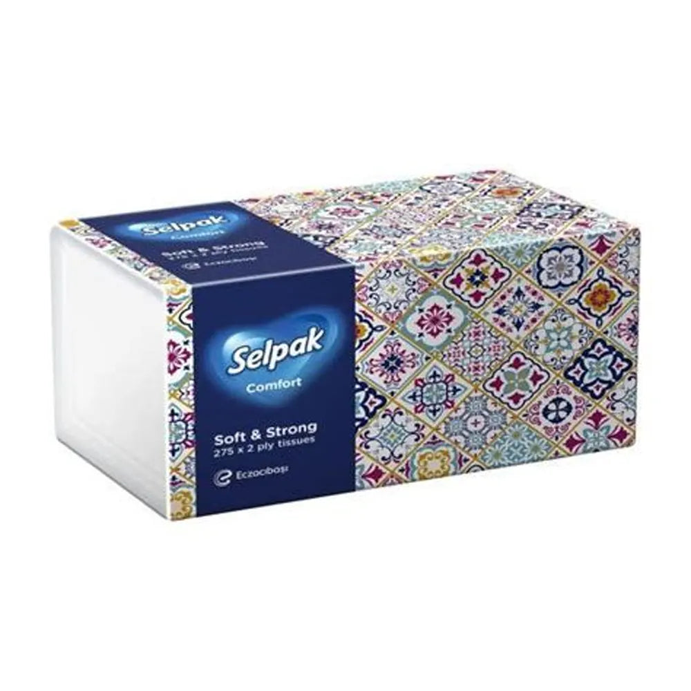 Boîte de Mouchoirs Comfort Selpak 2 Plis – 550 unités | Wlidaty Maroc ...
