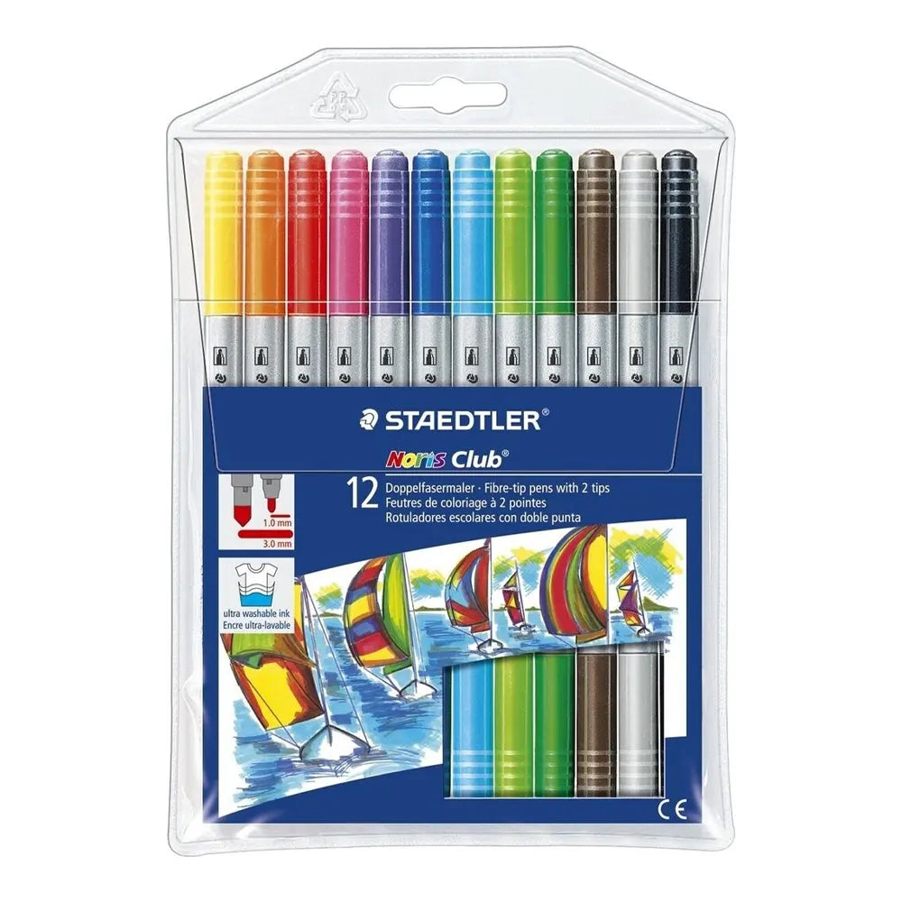 Staedtler Lot de 12 Feutres Double Pointe 320 NWP12 | Wlidaty Maroc ...