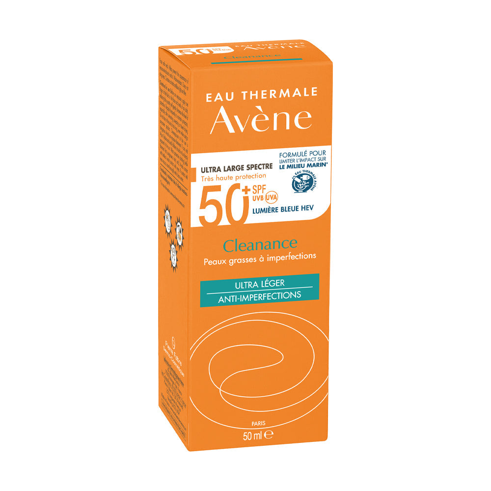 Avène Cleanance Ultra Light Fluid Sunscreen SPF 50+ - 50ml | Wlidaty ...