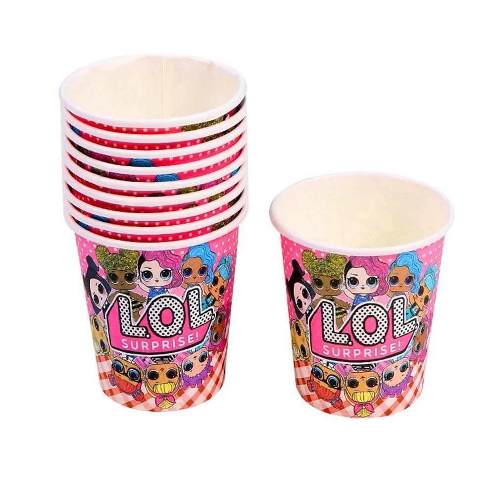 Pack of 10 Paper Cups - Lol Surprise | Wlidaty Morocco - #1 Family E ...