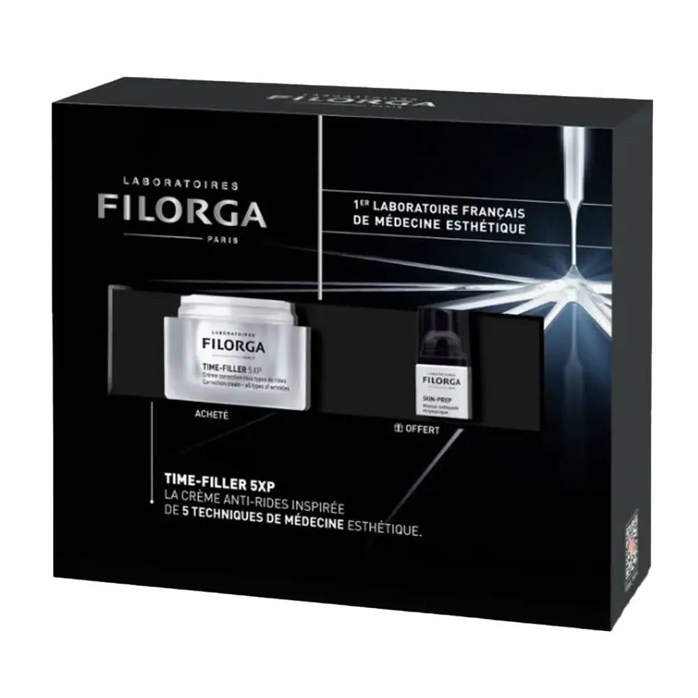Filorga Set Time-Filler Crema 5XP + Skin-Prep Espuma Limpiadora ...
