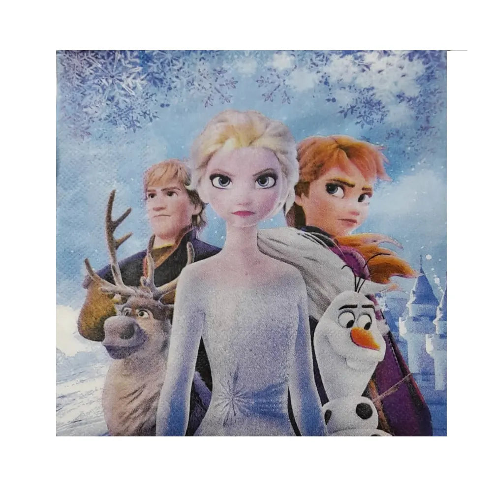Pack de 10 Serviettes en Papier – Frozen | Wlidaty Maroc - 1er site E ...