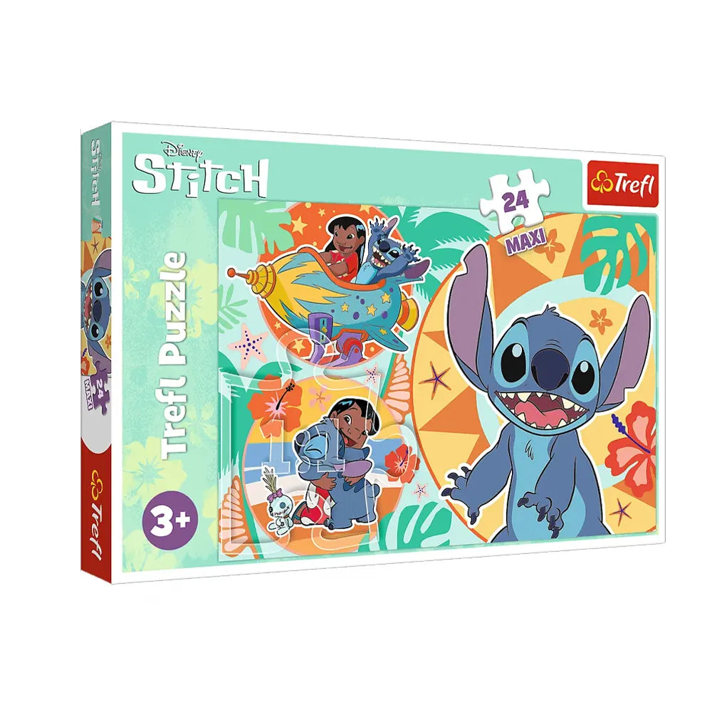 Trefl Puzzle Maxi Lilo & Stitch 24 Pièces - 3A+ | Wlidaty Maroc - 1er ...