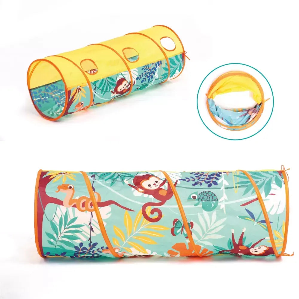 Baby Tunnel Crawl Indoor Ludi Pop-up Legetelt Med Tunnel Og Bolde ...