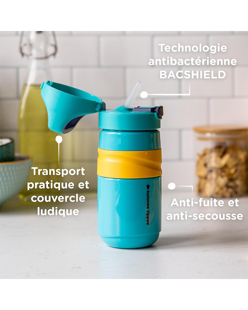 Tommee Tippee Gourde Isotherme avec Paille Superstar Sportee 500ml - B ...