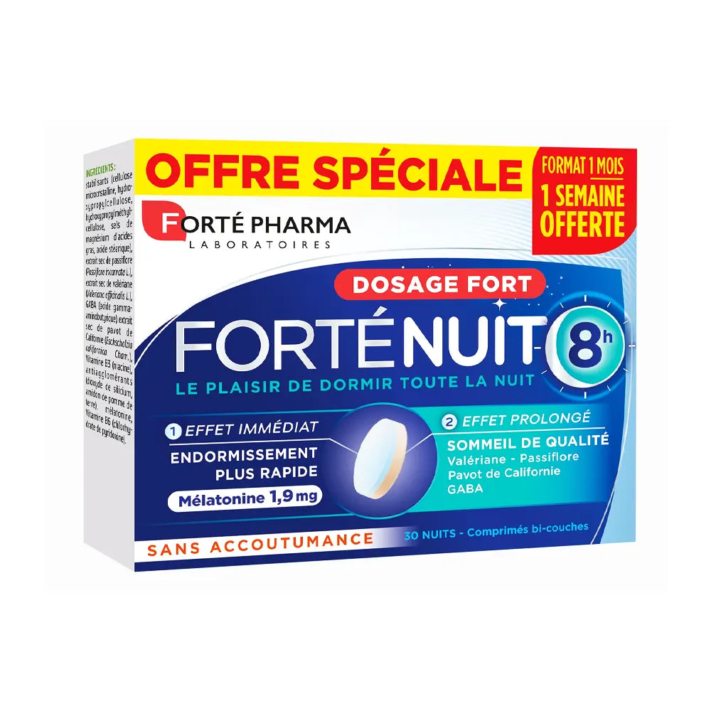 Forte Pharma Offre Spécial Forte Nuit Dosage Fort 30 Comprimés 8h de S ...