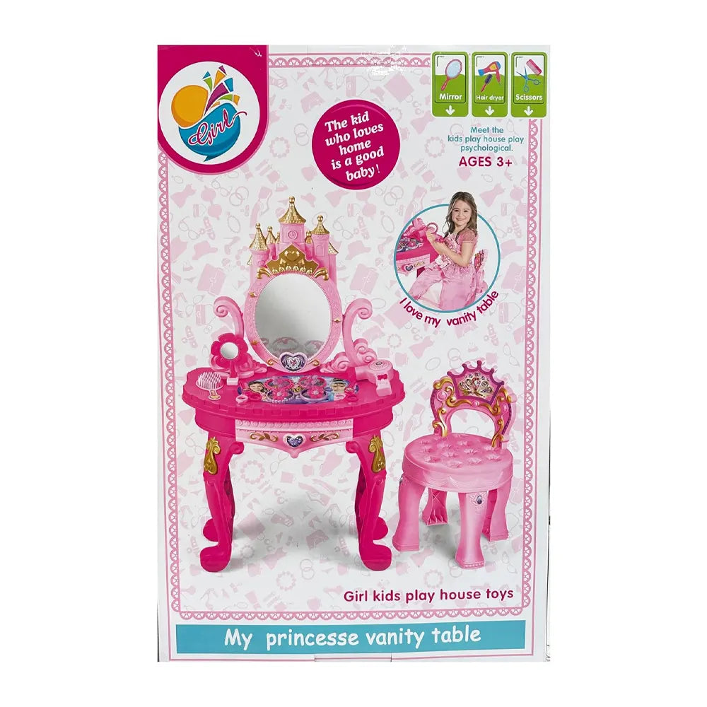 Coiffeuse Rose Ensemble Complet pour Petite Princesse - 3A+ | Wlidaty ...