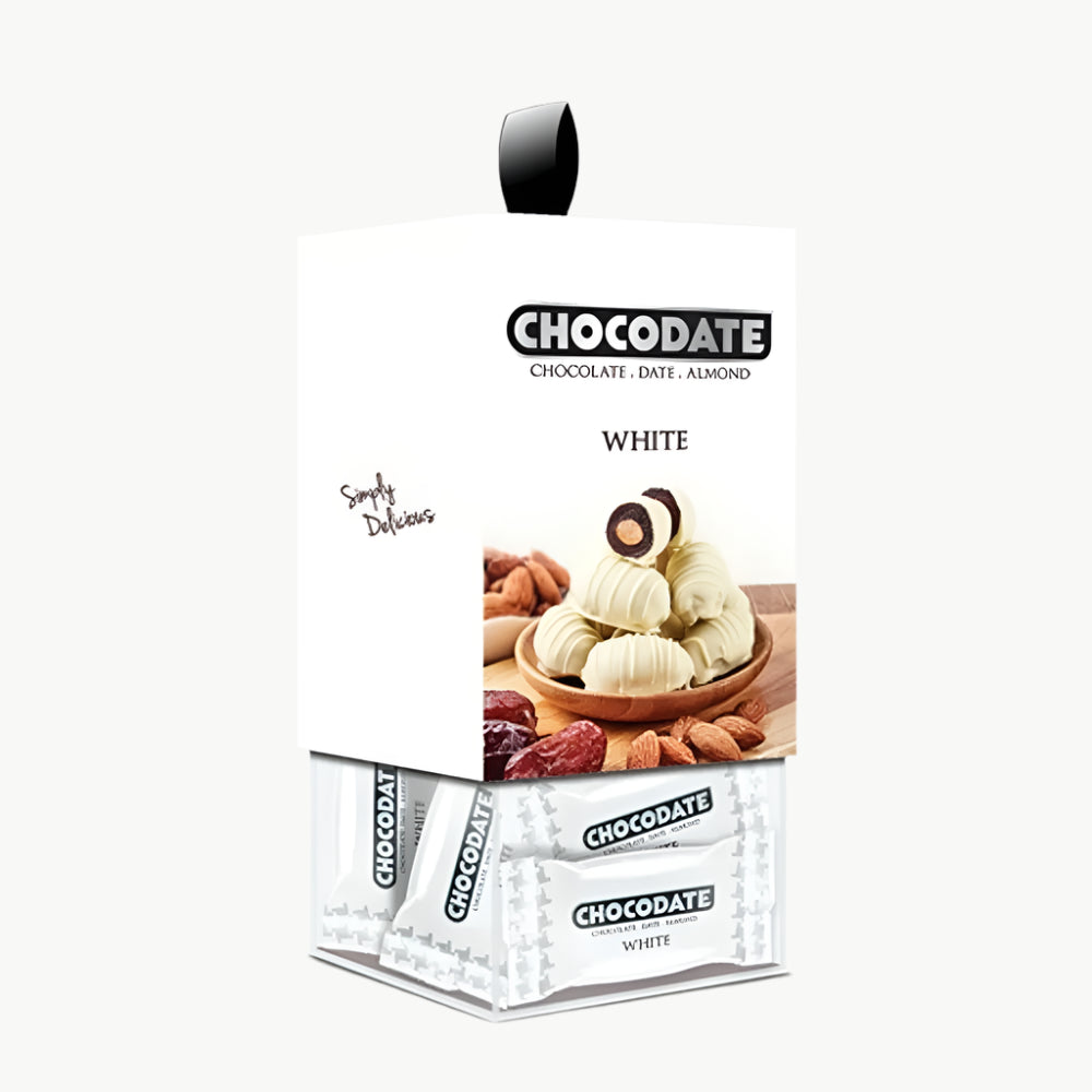 Chocodate Luxury Gift Box - Chocolat Blanc 200 g | Wlidaty Maroc - 1er ...