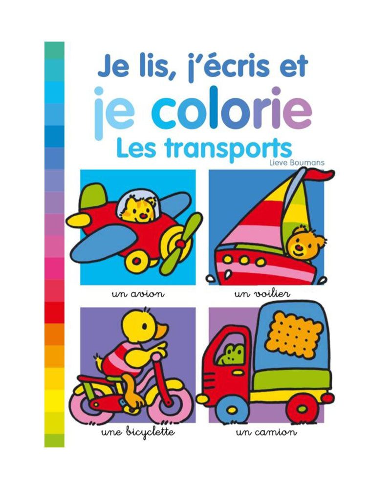 Plume Univers Je Lis J'écris Et Je Colorie - Les Transports | Wlidaty ...