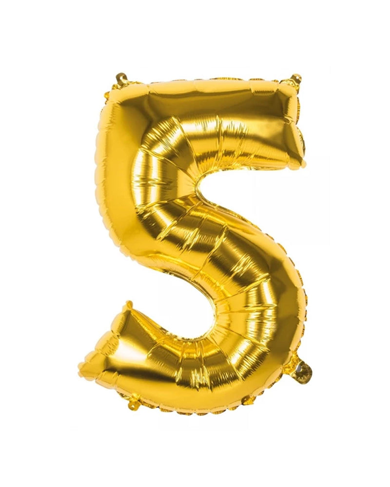17 inch Number 5 Balloon - Gold | Morocco | Wlidaty Morocco - #1 Family ...