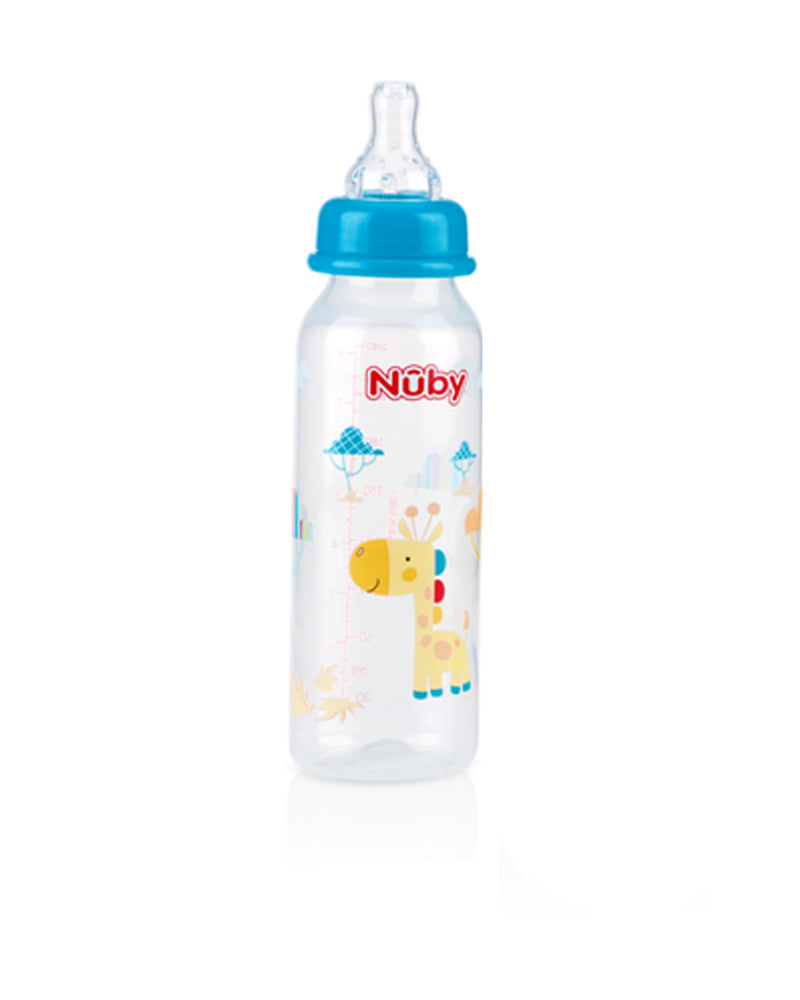 Nûby Standard Neck Baby Bottle Slow Flow 0m+ 240ml - Giraffe | Wlidaty Morocco - Leading E ...